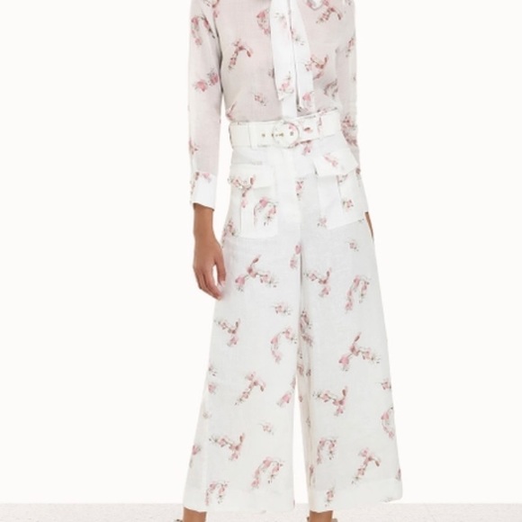 Zimmermann | Tops | Zimmermann Dancer Tie Blouse And Pants | Poshmark